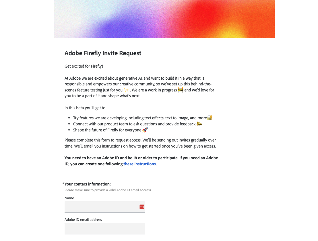 Adobe Firefly: crea imágenes con IA desde cero.